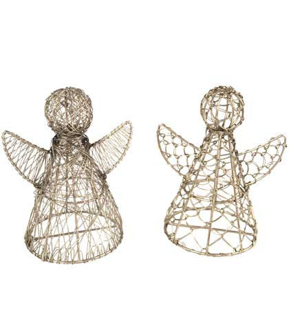 Wrapped Wire Angels (Set of 2) – Mira Fair Trade