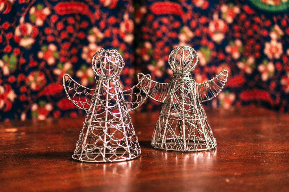 Wrapped Wire Angels (Set of 2) – Mira Fair Trade